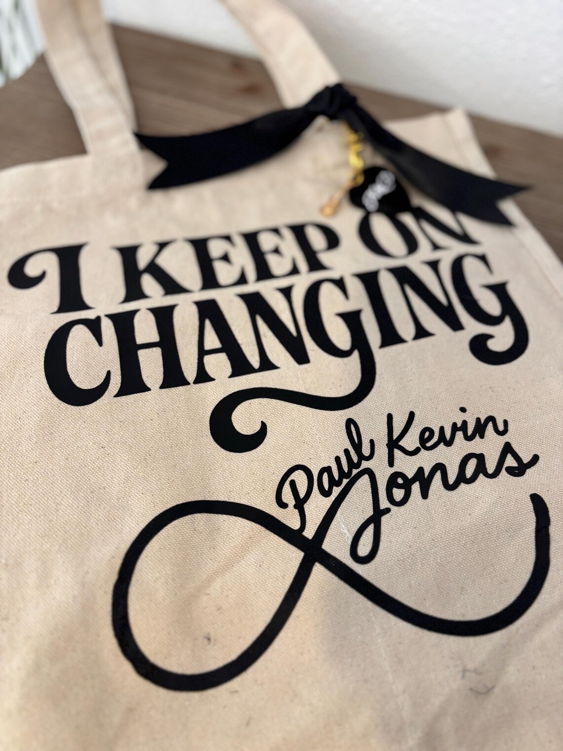 Kevin Jonas Inspired Tote Bag “I Keep on Changing” - Etsy
