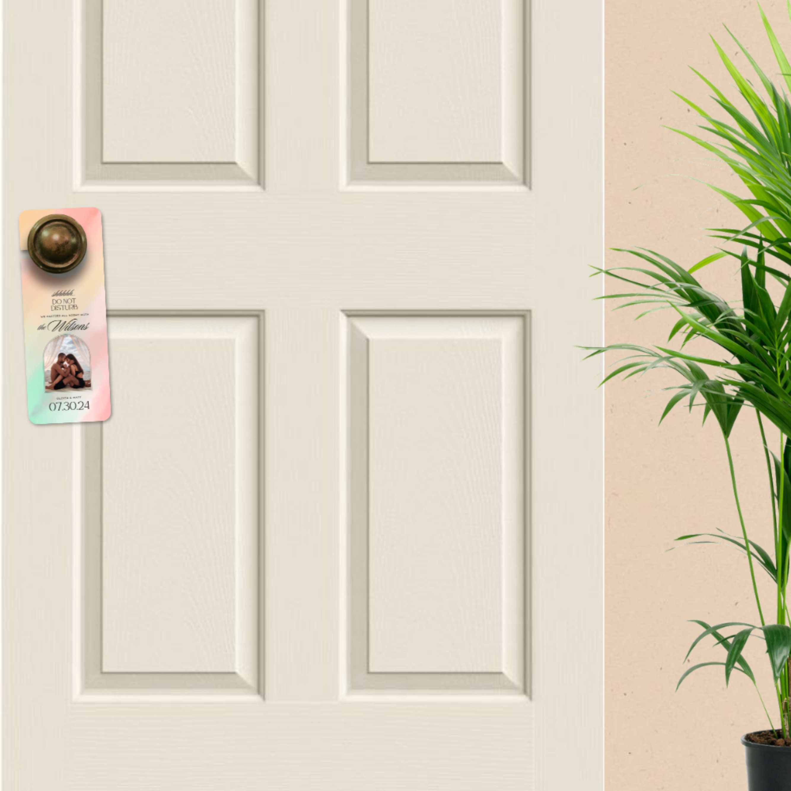 Canva Editable Door Hanger Mockup Template, Doorknob Hanging, Door ...