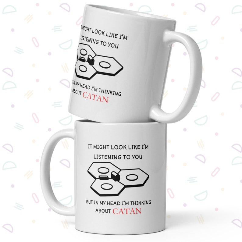Funny Catan Board Game Mug, Settlers of Catan Coffee Cup for Tabletop ...