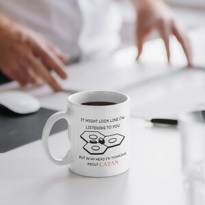 Funny Catan Board Game Mug, Settlers of Catan Coffee Cup for Tabletop ...