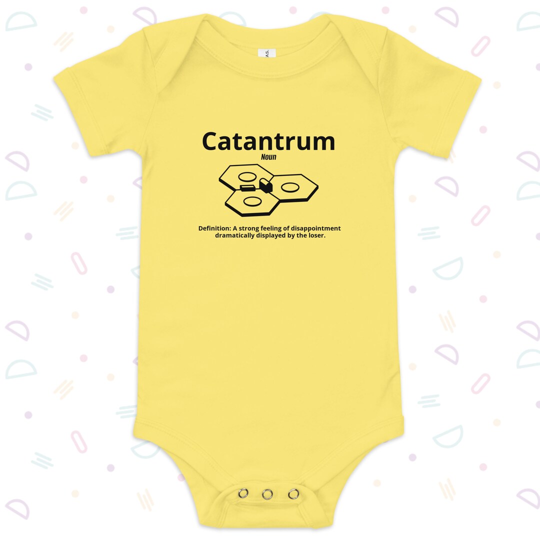 Funny Catan Baby Short Sleeve One Piece, Settlers of Catan Board Game ...