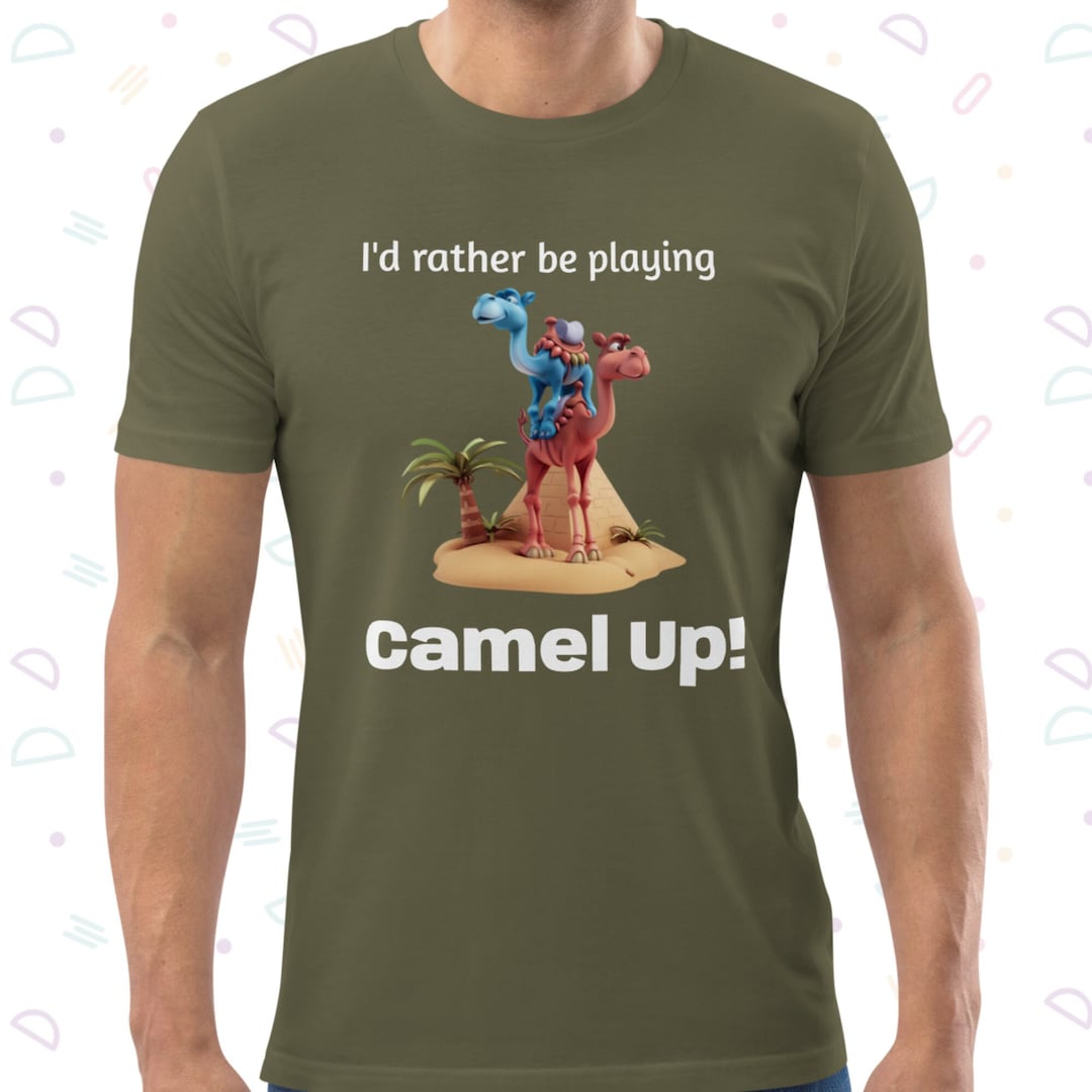 Camel up Board Game T Shirt, Organic Board Game Gift Accessories Merch ...