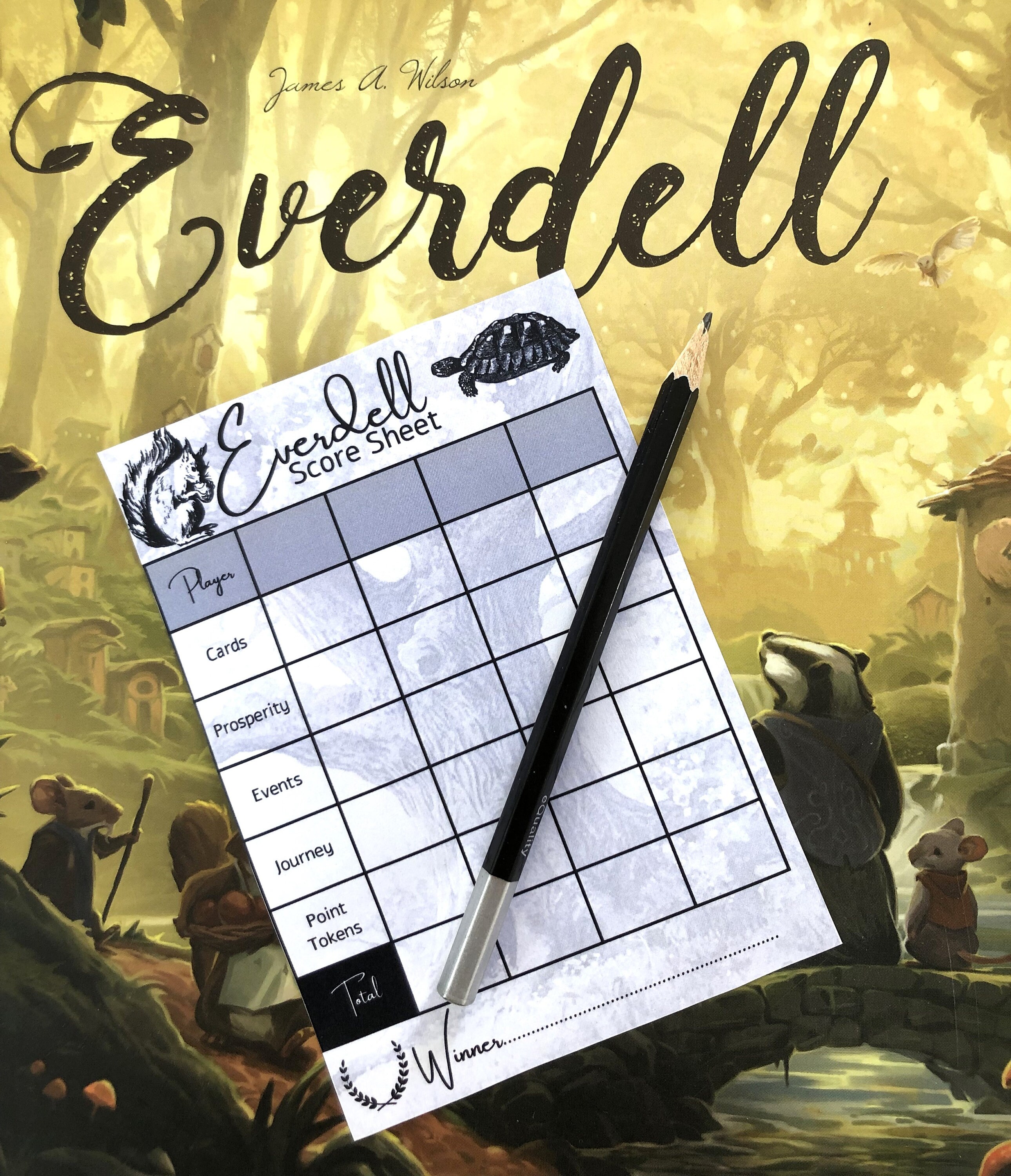 Printable Everdell Score Sheet, Digital PDF Scorepad for Everdell Board Game, Everdell Base Game ...