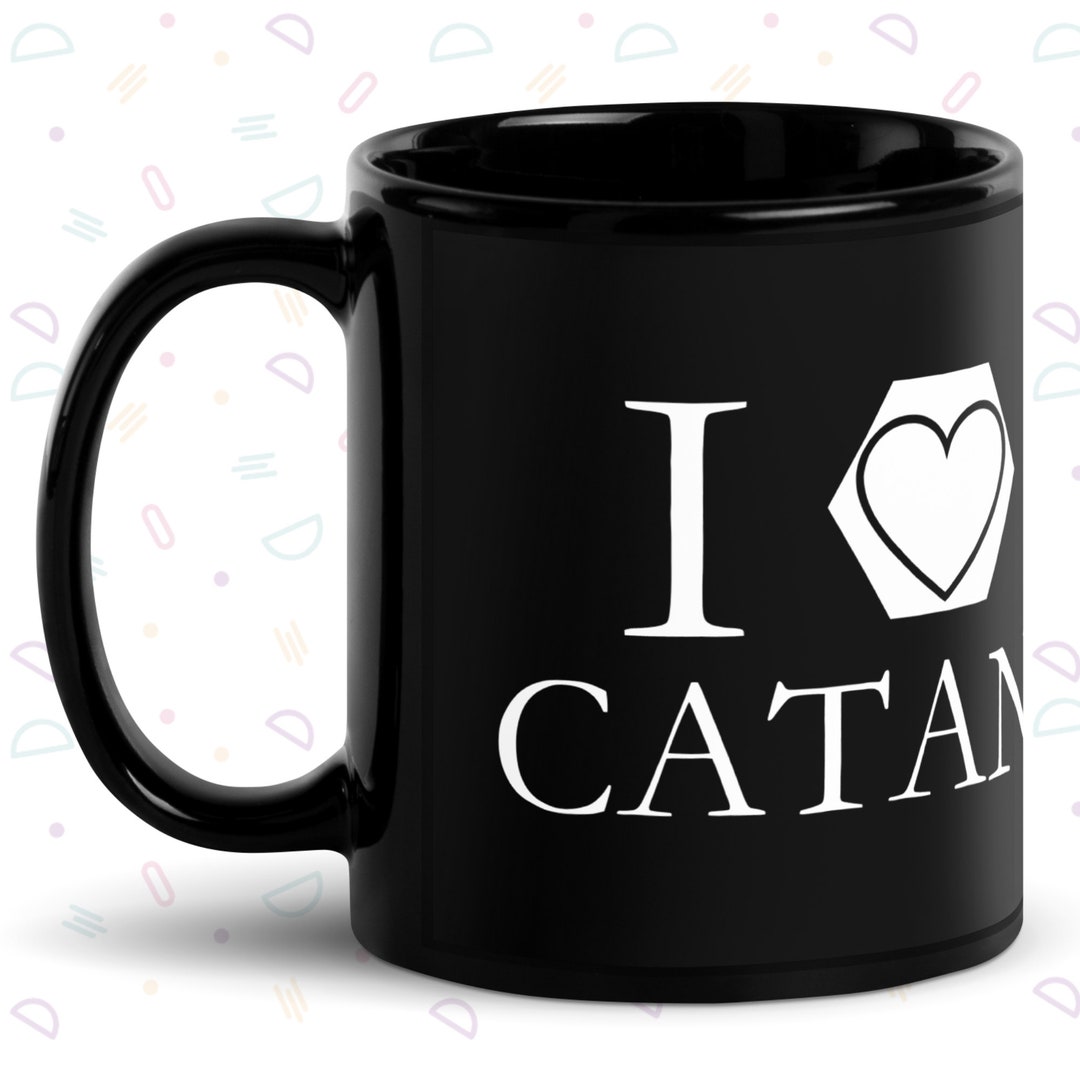 I Love Catan Board Game Mug, Settlers of Catan Heart Coffee Cup for ...