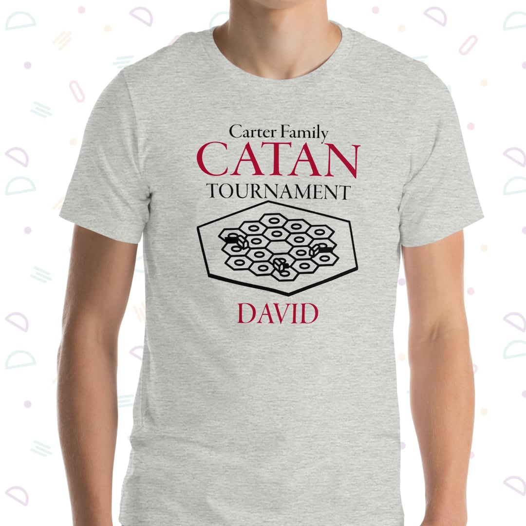 Personalized Catan Family T Shirt, Custom Settlers of Catan Tournament ...