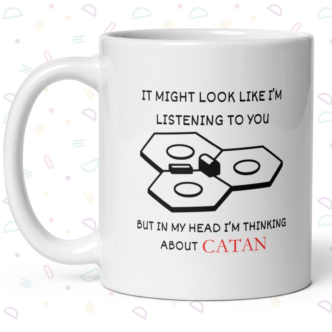 Funny Catan Board Game Mug, Settlers of Catan Coffee Cup for Tabletop ...