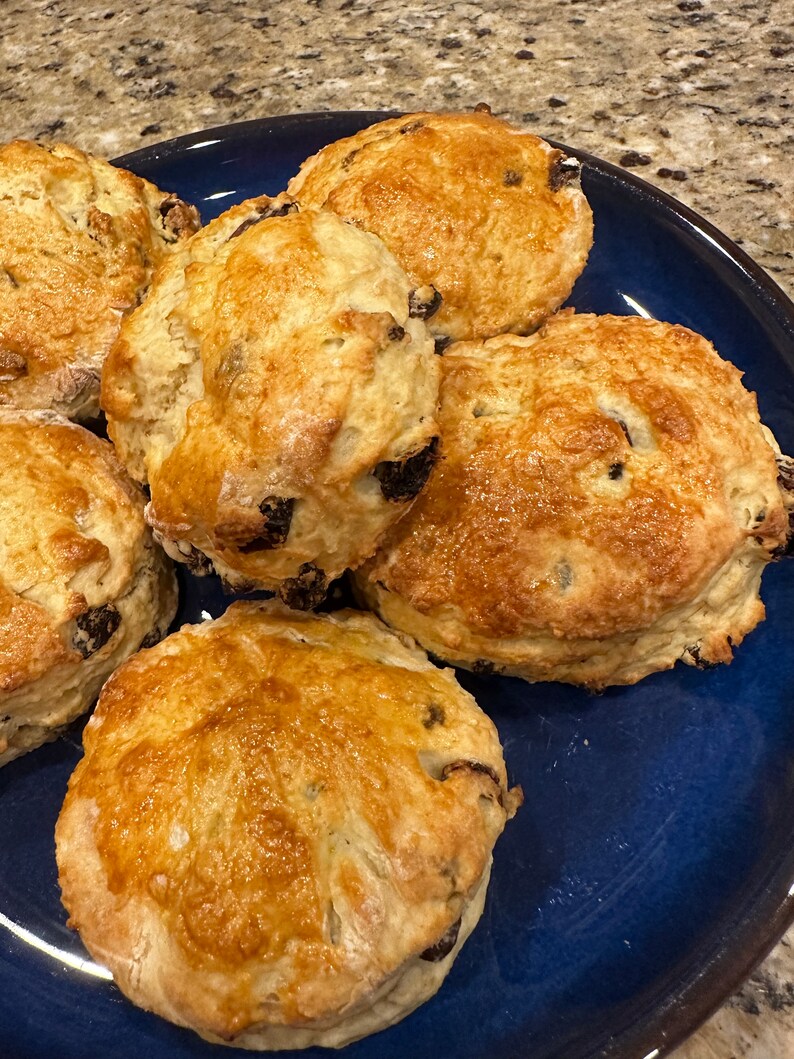 Scones - Traditional British Round Fruit Scones (6) - Etsy