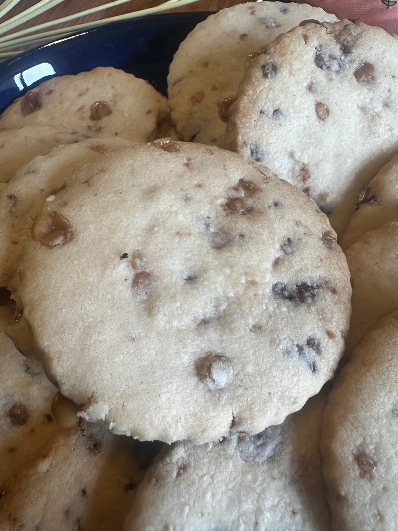 Cookies - Toffee Shortbread Cookies - Etsy