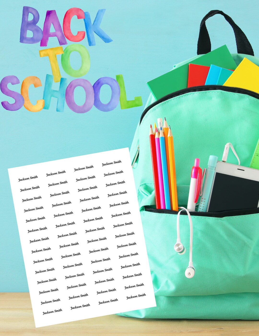 Washable Custom Name Labels for Clothes Cloths Custom Iron Ons Daycare ...