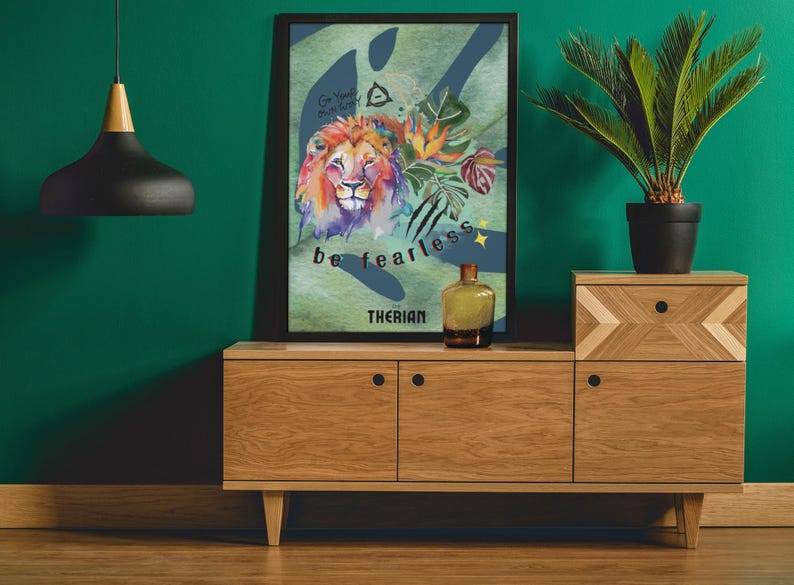 Therian Lion Theta-delta Poster Digital A3 - Etsy