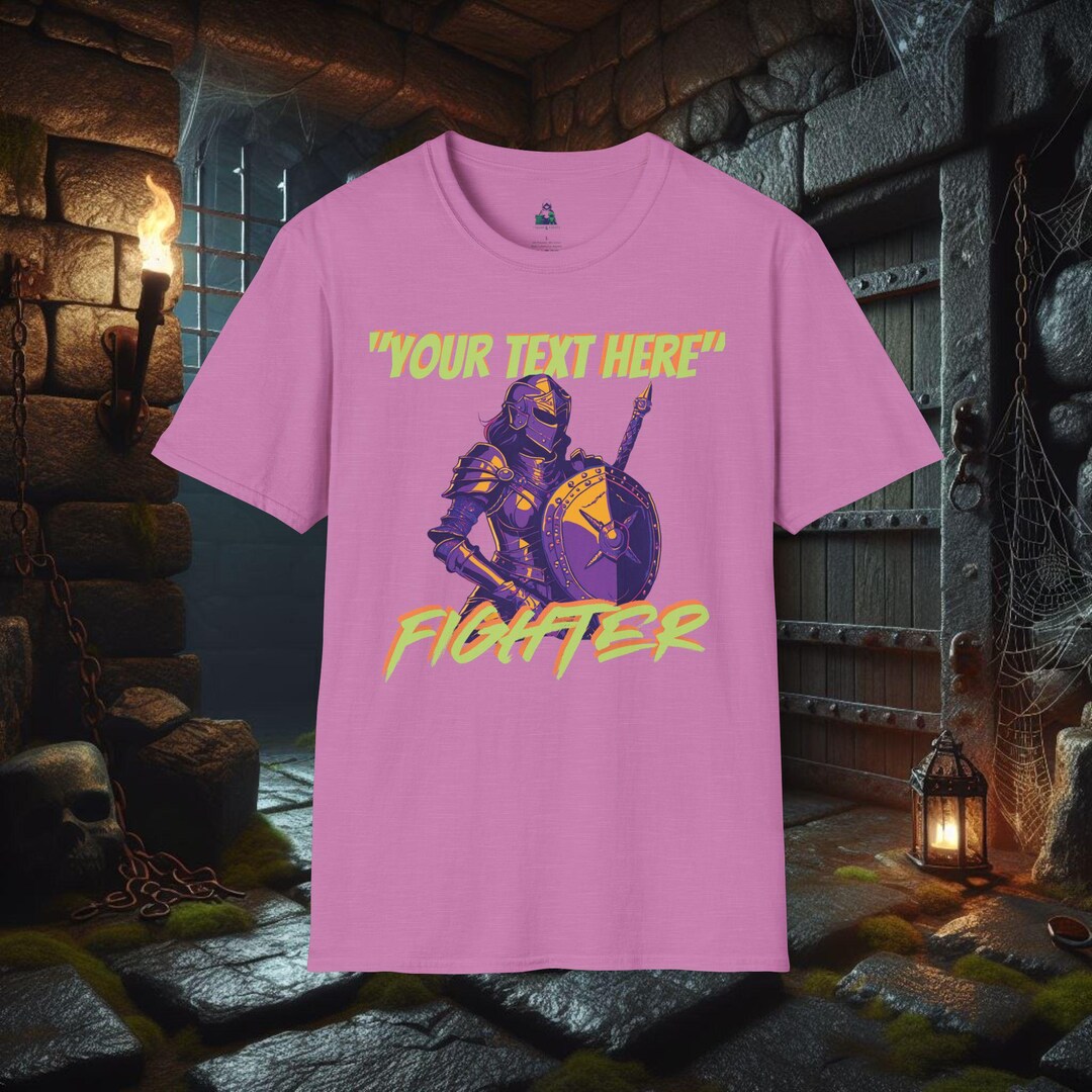 Female Warrior RPG Shirt, Personalized Character T-shirt, Custom ...