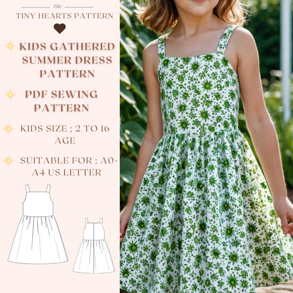 Kids Dress Pattern - Etsy