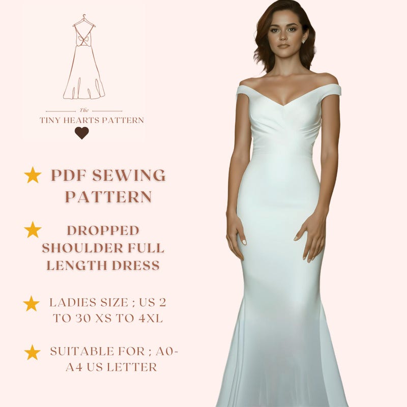 Prom Dress Pattern - Etsy