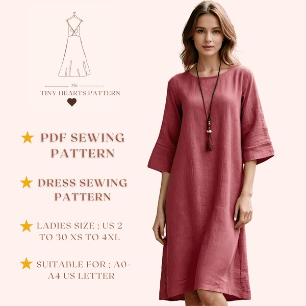 Gauze Dress Pattern - Etsy