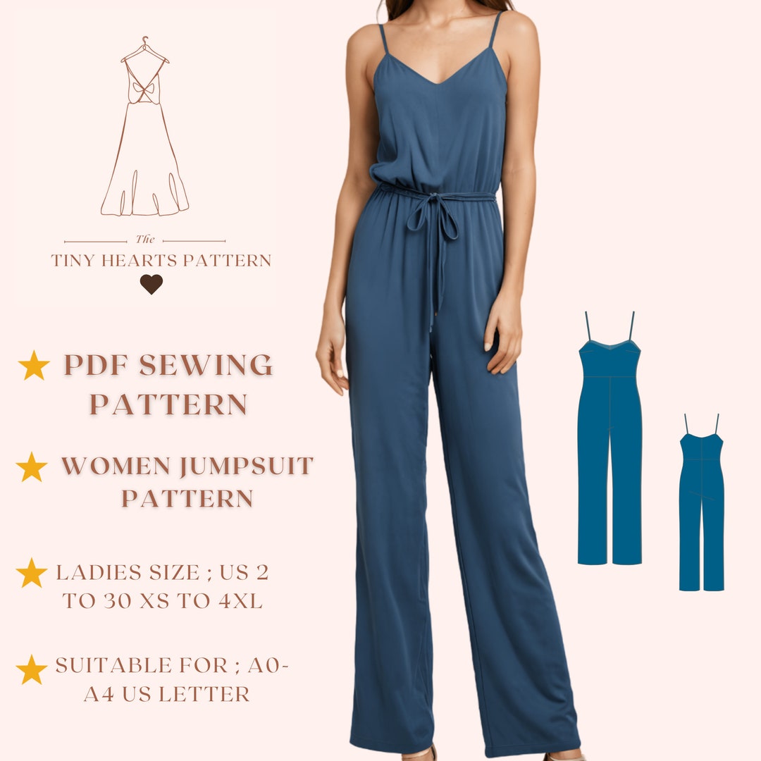 Women Jumpsuit Pattern, Girls Romper Sewing Patterns, Girls Pinafore ...