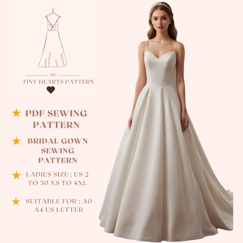 Wedding Gown Pattern - Etsy