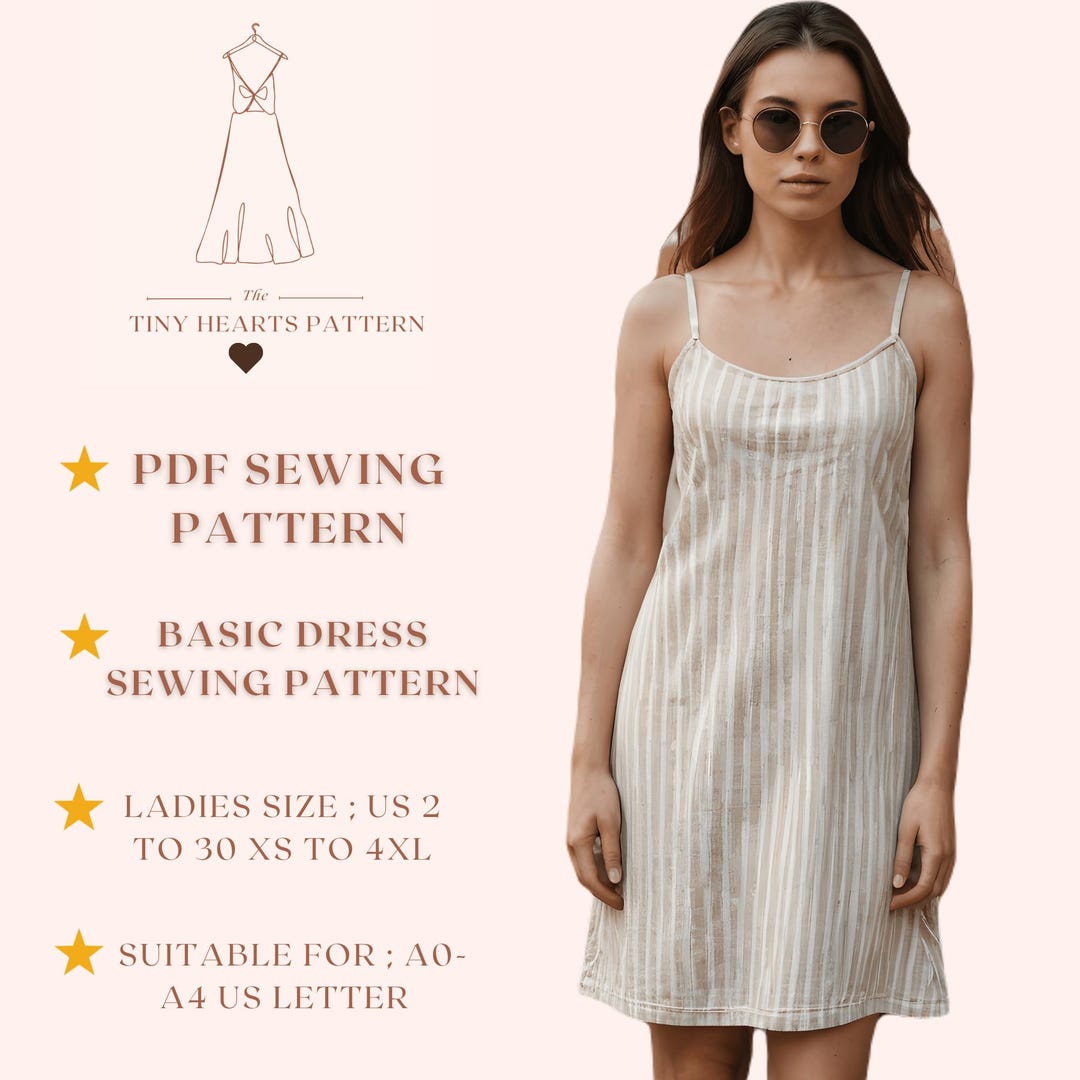 Basic Dress Sewing Pattern, Women Sewing Patterns, Girls Fall Dresses ...