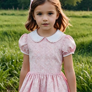 Kids Peter Pan Collar Dress Sewing Pattern,pdf Kids Summer Sewing Dress ...