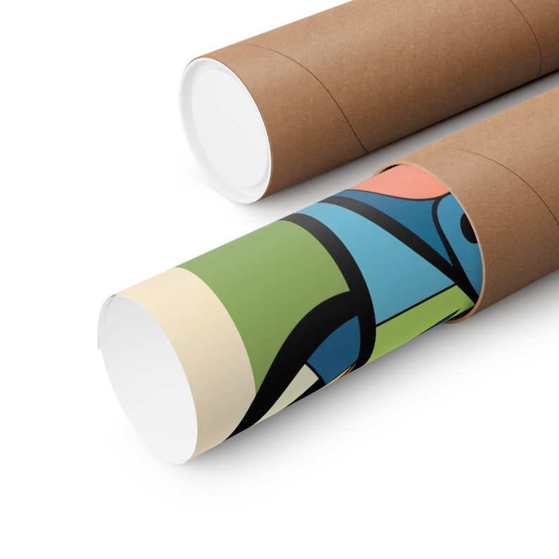 Abstract Monkey Head II poster Ai-generated, Cubism, Geometric Abstract ...