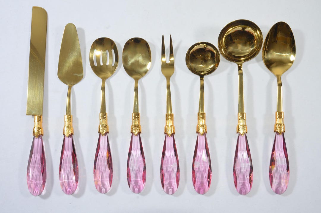 Elegant 8-piece Titanium-coated Stainless Steel Kitchen Utensil Set ...