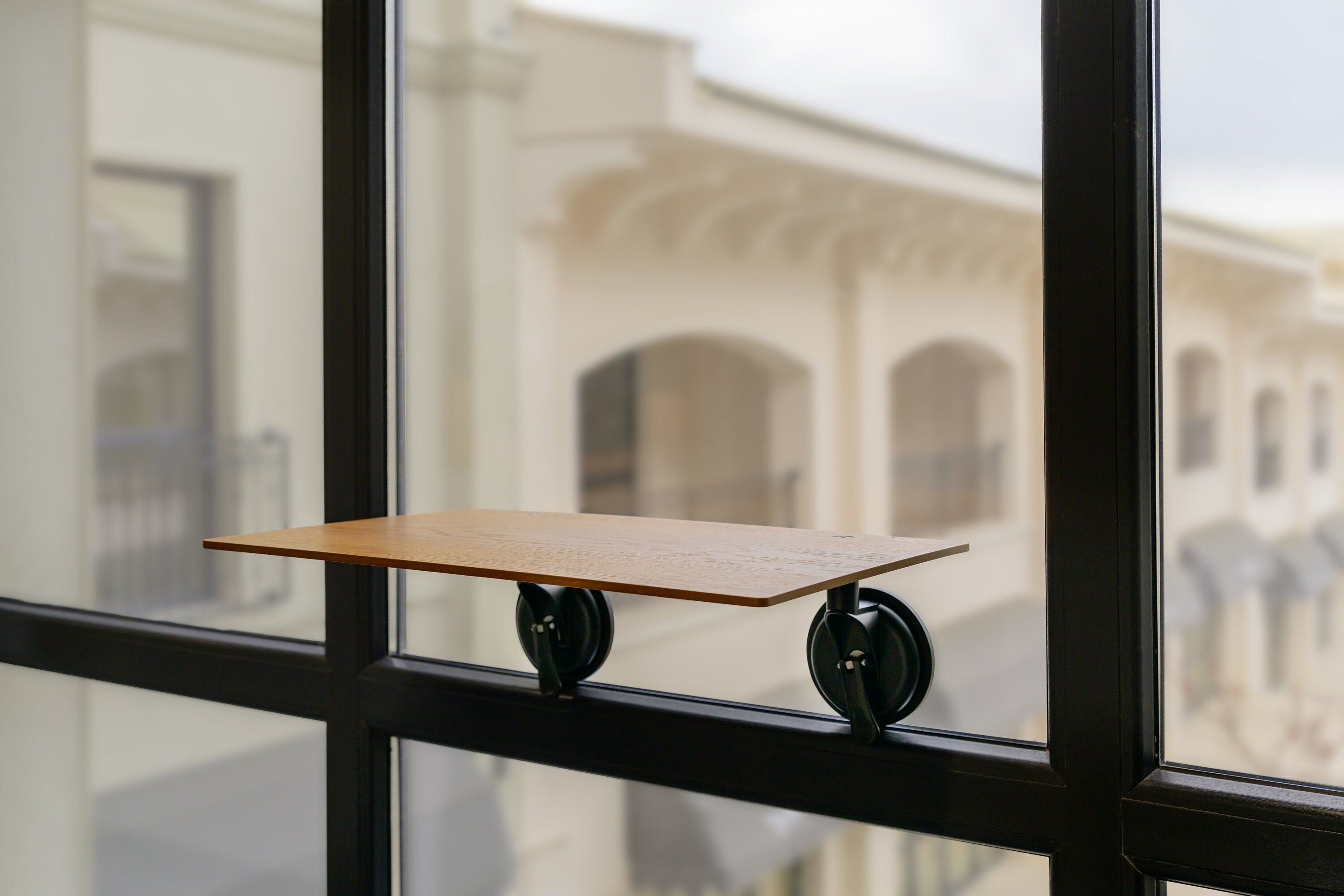 Modern Classic Oak Floating Desk, Standing Desk, and Window Mounted ...