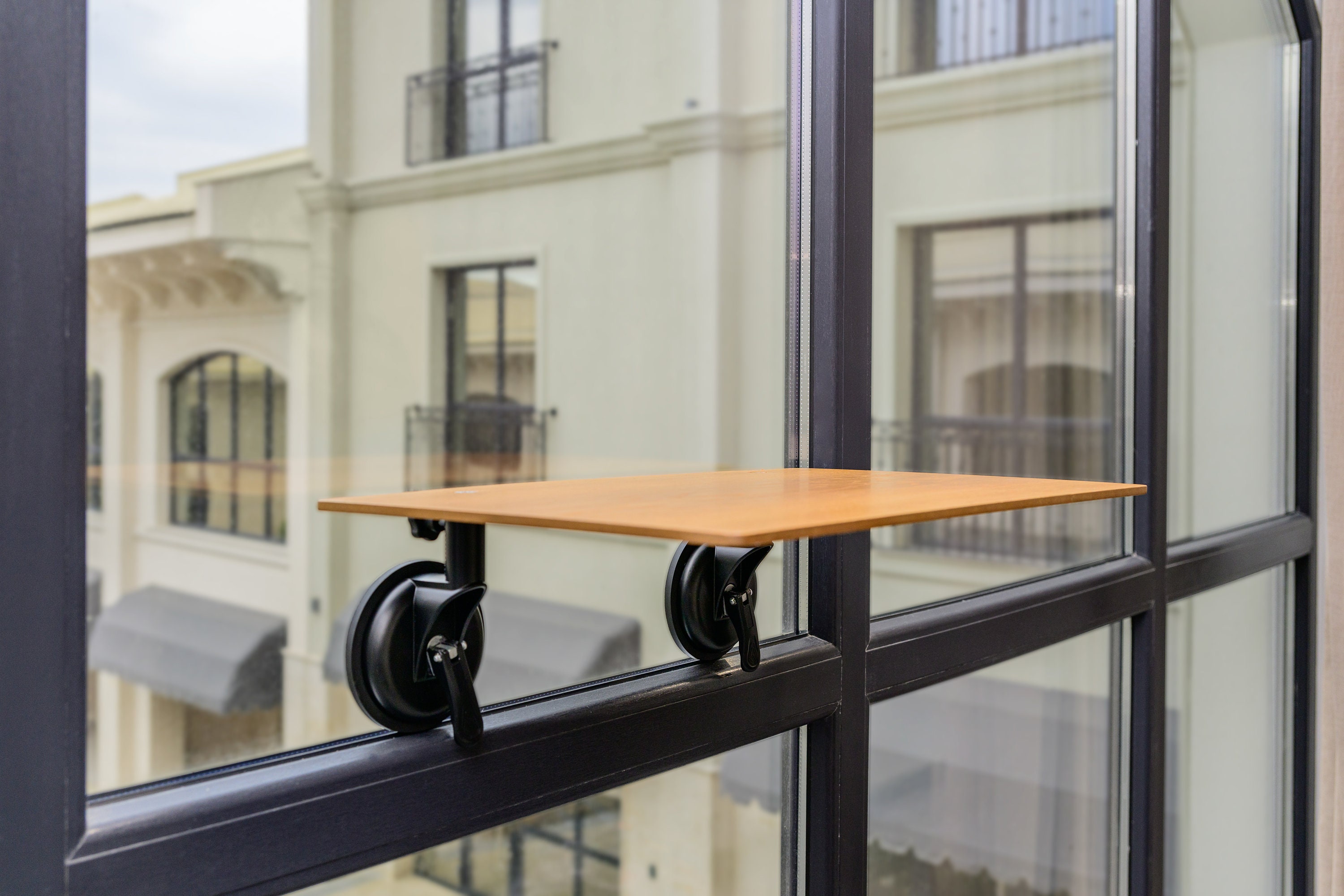 Modern Classic Oak Floating Desk, Standing Desk, and Window Mounted ...