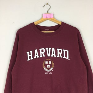 Vintage Rare HARVARD UNIVERSITY Crewneck Sweatshirt Big Logo Harvard ...
