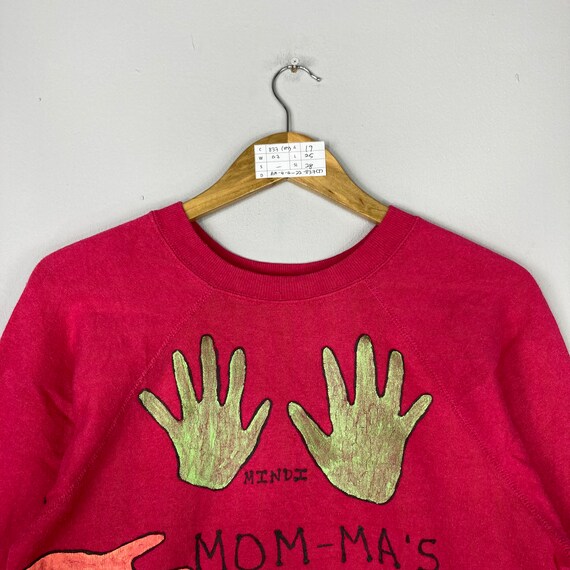 Vintage Rare POP ART Hand Design By TULTEX Women Crew… - Gem