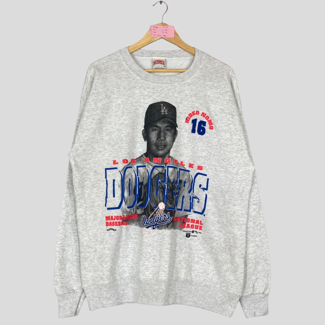 Vintage Rare LOS ANGELES DODGERS Crewneck Sweatshirt Big Logo Los ...