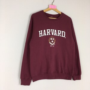 Vintage Rare HARVARD UNIVERSITY Crewneck Sweatshirt Big Logo Harvard ...