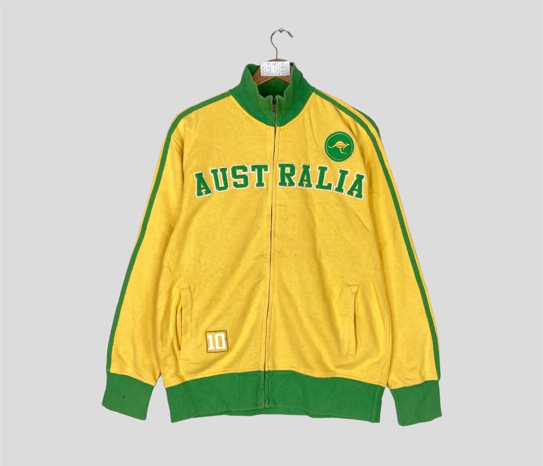 Vintage Rare AUSTRALIA by Retro Sport Full Zipper Sweatshirt Big Logo ...