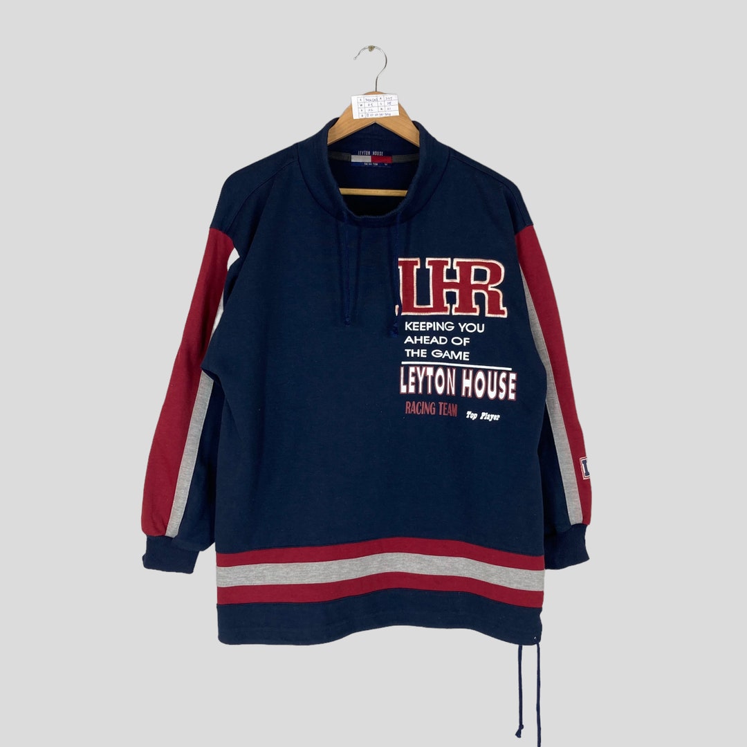 Vintage Rare LEYTON HOUSE Crewneck Sweatshirt Big Logo Leyton House ...