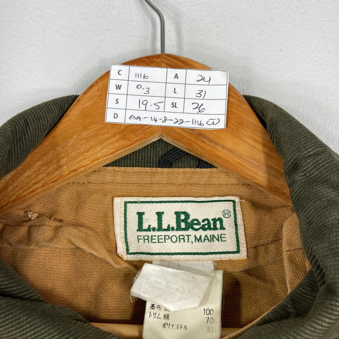 Vintage Rare LL BEANS Denim Chore Jacket Vintage LL Beans French ...