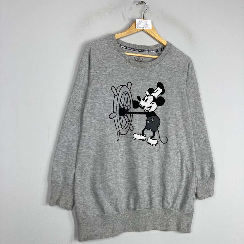 Vintage Rare MICKEY MOUSE DISNEY Crewneck Sweatshirt Big Logo Mickey ...
