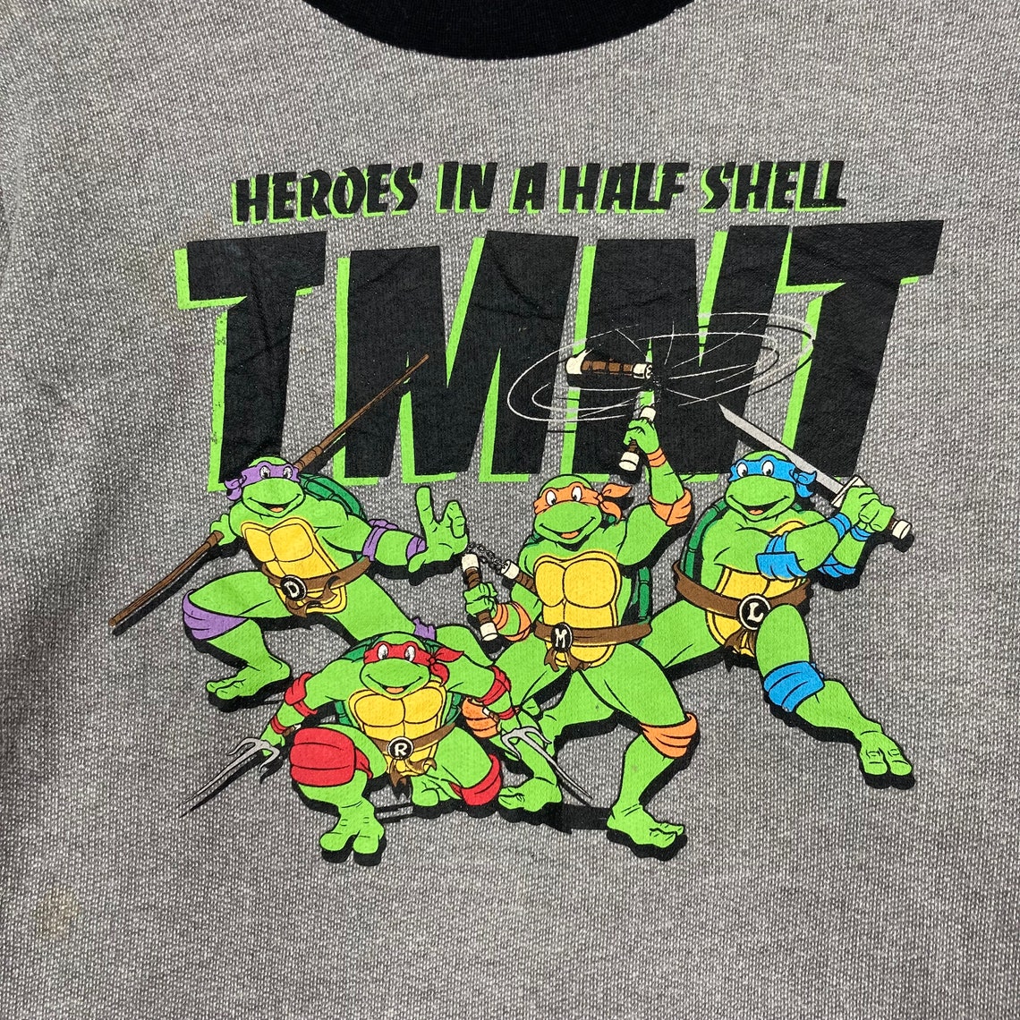 Vintage Rare TEENAGE MUNTANT Ninja Turtle by Nickelodeon Crewneck ...