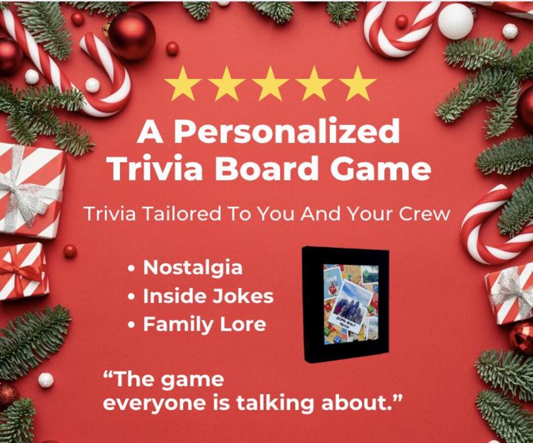 Personalized Trivia Game Unique Gift Idea Customized Gifts Gift for Mom ...