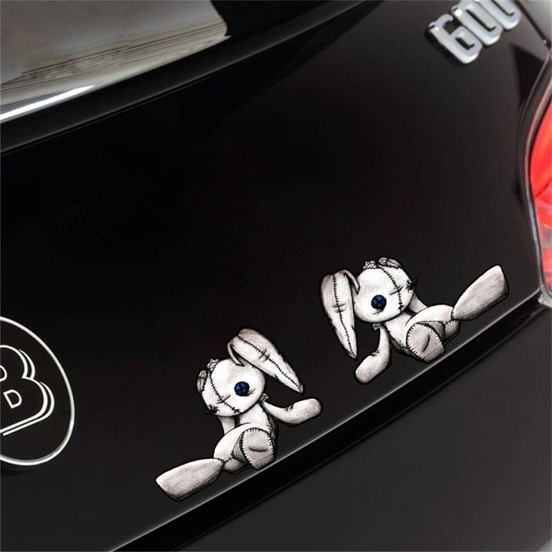 Jinx Little Baobao Car Stickers: Creative Cartoon Graffiti Rabbit Dolls ...