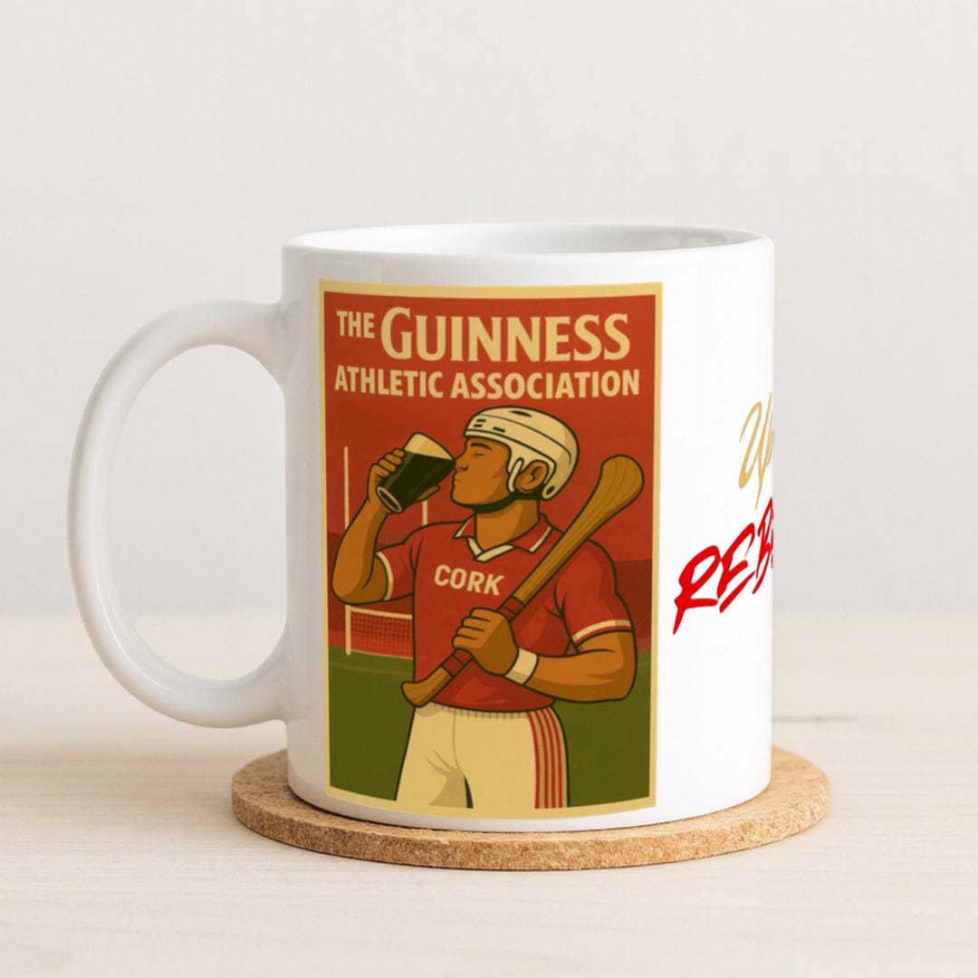 Cork Hurling Mug | Guinness Athletic Association | Irish GAA Gift - Etsy