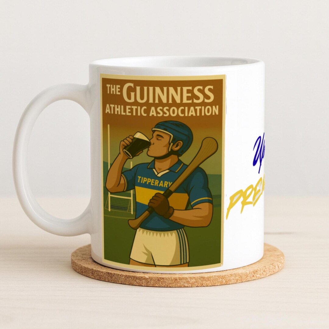 Tipperary Hurling Mug: Guinness & GAA Fan Gift - Etsy