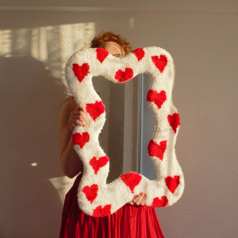 Tufted Mirror - Etsy