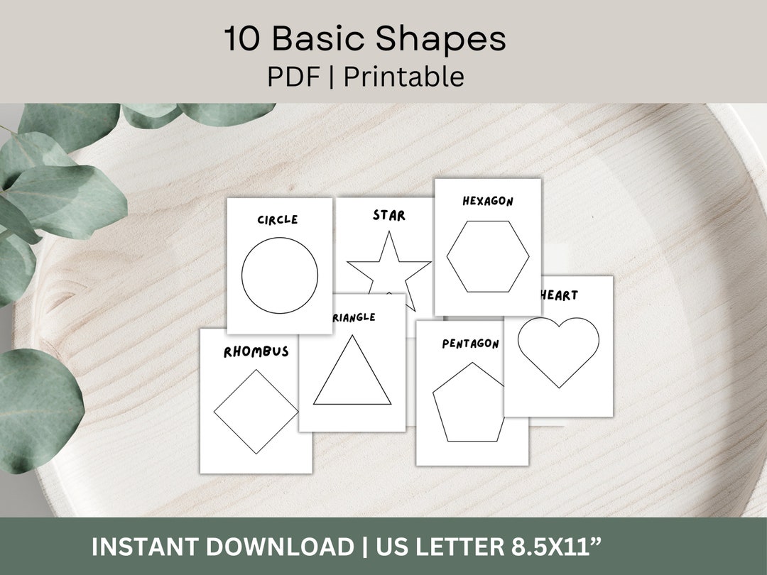 Basic Shape Coloring Pages, Shape Coloring, Educational Learning Pages ...