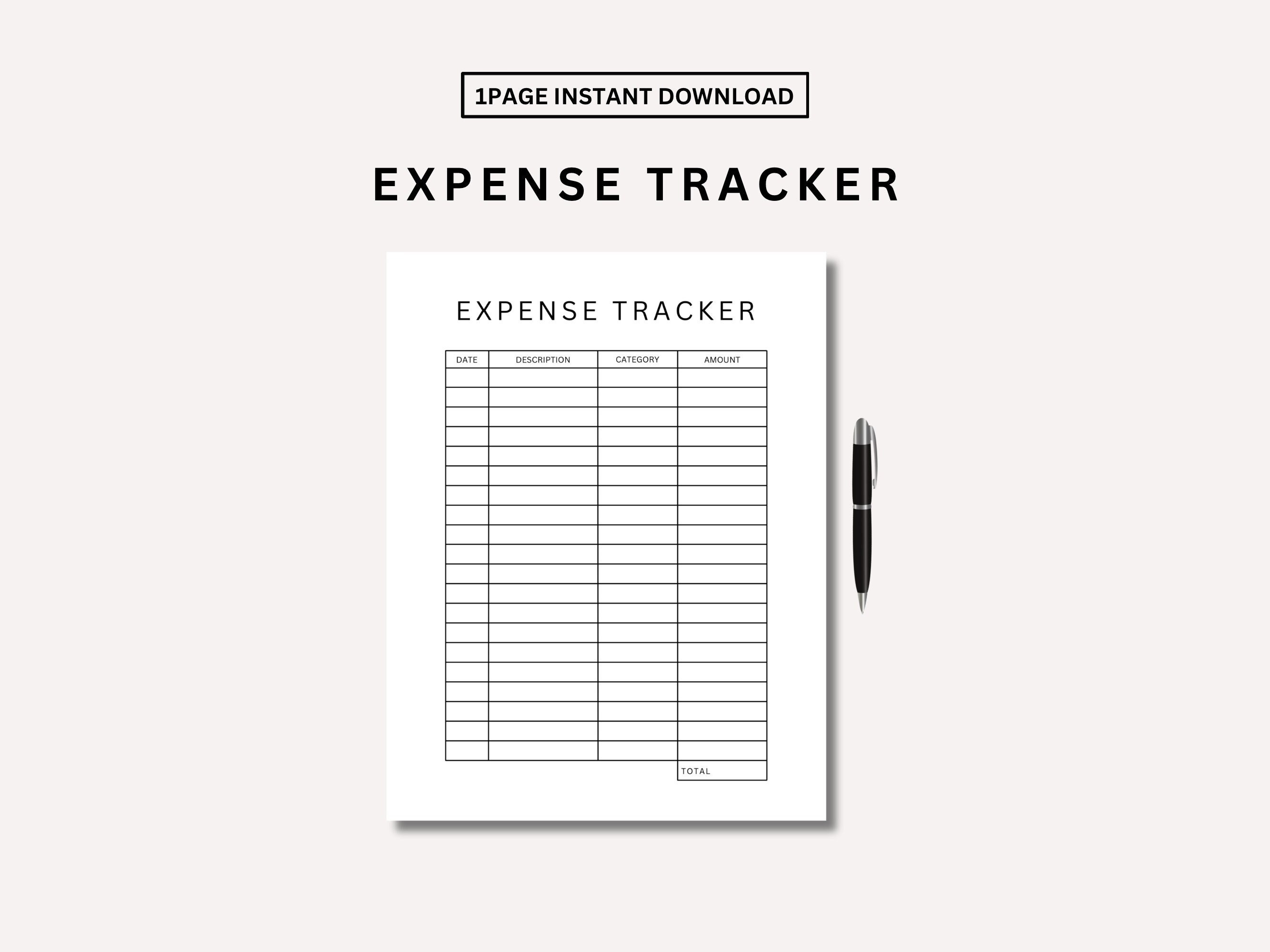 Expense Tracker Printable, Budget Planner, Financial Organizer, Finance ...