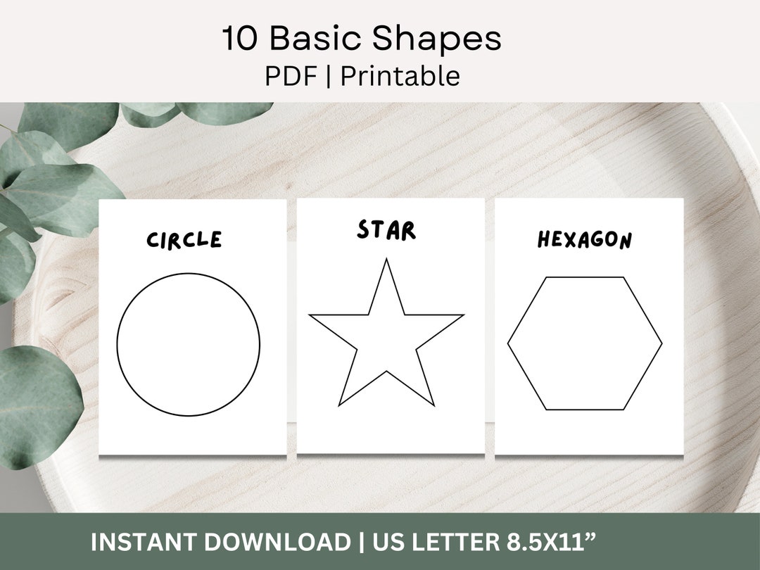 Basic Shape Coloring Pages, Shape Coloring, Educational Learning Pages ...