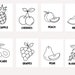 Printable Fruit Coloring Book, Kids Activity Book, Digital Download ...