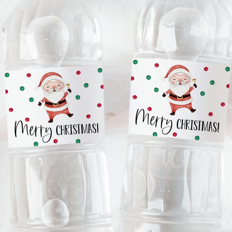 Holiday Bottle Label - Etsy