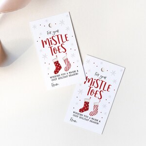 For Your Mistle Toes Christmas Tag, Printable Merry Christmas Favor ...