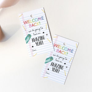Welcome Back We Are Going to Have an Amazing Year Tag, Printable First ...