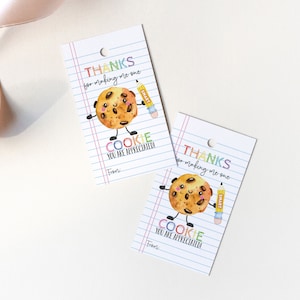 Thanks for Making Me One Smart Cookie Tag, Printable End of School Year ...