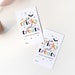 No Tricks Just Treats Tag, Printable Happy Halloween Favor Tags, Simple ...