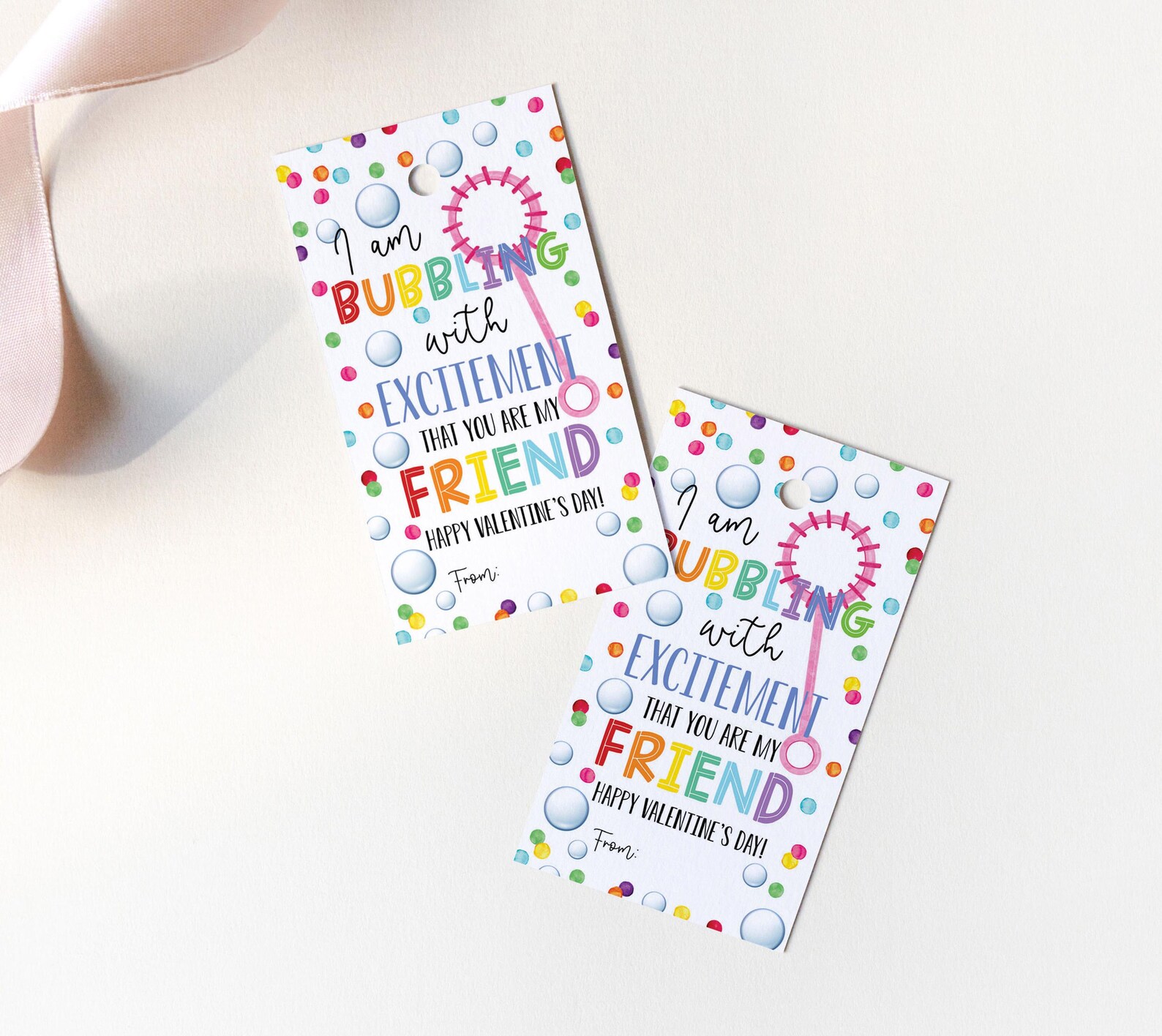I Am Bubbling With Excitement That You Are My Friend Bubbles Tag ...